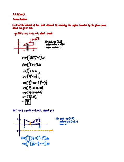 Unit 1 Calc 2 These Notes Are For Calculus 2 From Units 6 1 8 2 Basically The Lectures