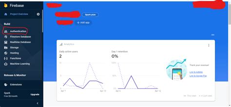 Firebase Authenticate Using Emailpassword Option Doesnt Show On Assistant Stack Overflow