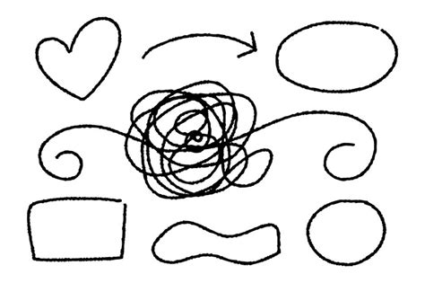 Premium Vector Hand Drawn From Crumpled Doodle Sketch Abstract Doodle
