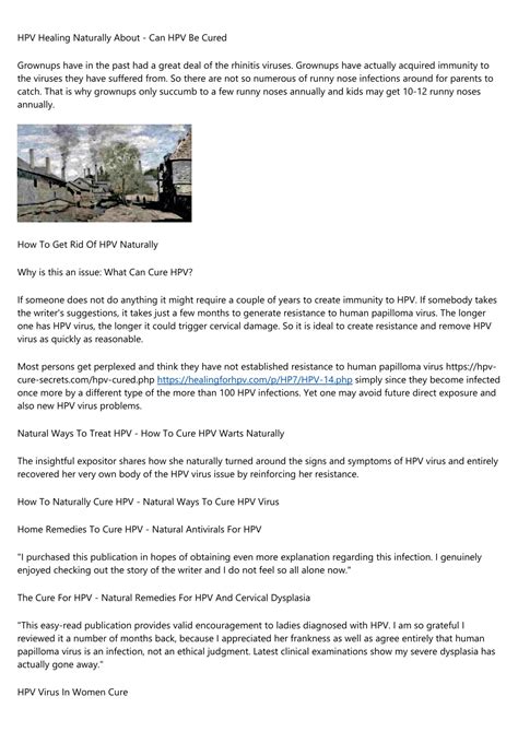 Ppt How To Cure Hpv Virus Powerpoint Presentation Free Download Id