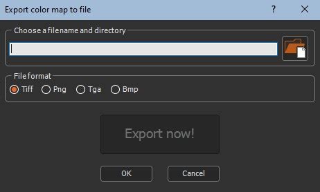 Export Color Map Node