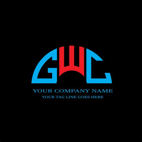 GWC Letter Logo Creative Design With Vector Graphic Vector Art