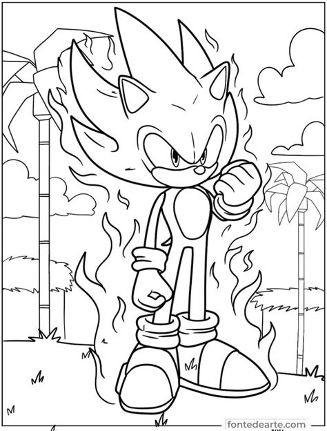 Sonic Desenhos Para Colorir E Pintar Imprimir Pdf🐅 Descubra A