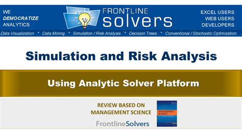 Pdf Simulation And Risk Analysis Solver · Simulation And Risk