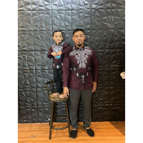 Jual Batik Couple Special Warnah Burgundi Shopee Indonesia