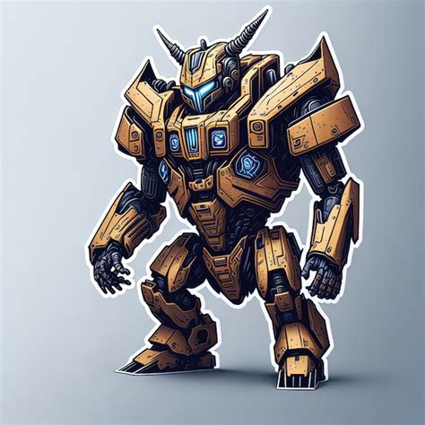 Premium Vector Robot Design Transformer Machine Metal Colorful