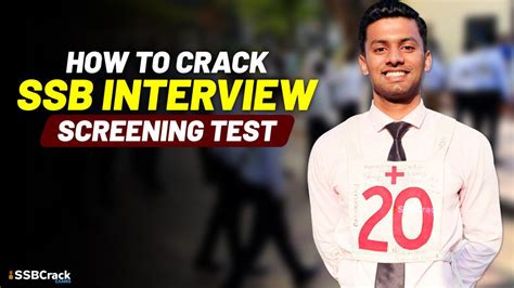How To Crack Ssb Interview Screening Test