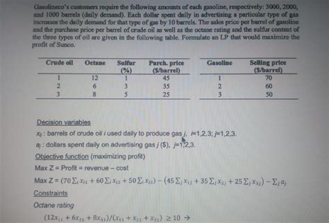 Solve The Following Question In Gams The Model Is