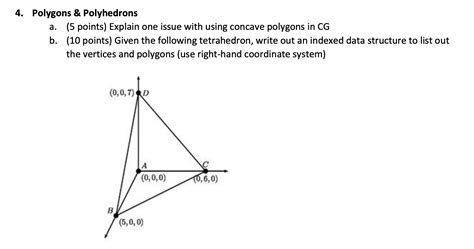 Polygons Polyhedrons A Points Explain One Chegg
