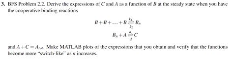 Solved Bfs Problem 2 2 Derive The Expressions Of C And A As