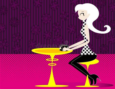 Retro Girl Stock Vector Illustration Of Cartoon Femininity 5547881