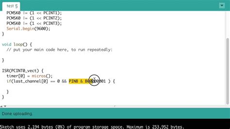 Reading Pwm Receiver Signal Using Arduino With Interrupt Part 2 Youtube