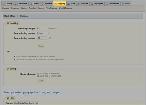 Prestashop Shipping Intro Web Hosting Hub