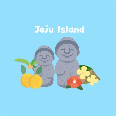 제주도 돌하르방 명물 일러스트 Ai 다운로드 어반브러시