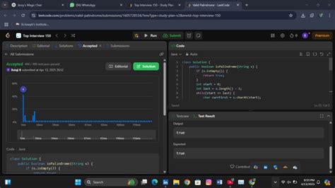 leetcode java stringmanipulation palindromecheck codingjourney