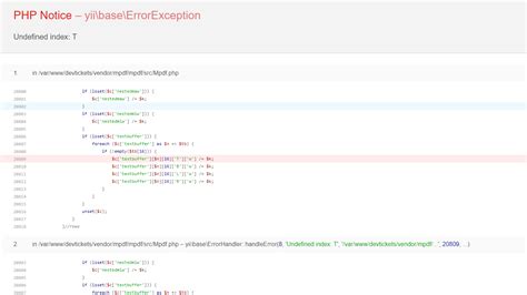 Getting Undefined Index Undefined Index T For Some Exports · Issue