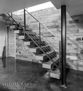 Rustic Ranch Addition Whole House Remodel Floating Stairs HighCraft