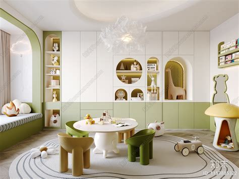 现代儿童玩具房3d模型下载【id 1153885322】 知末3d模型网