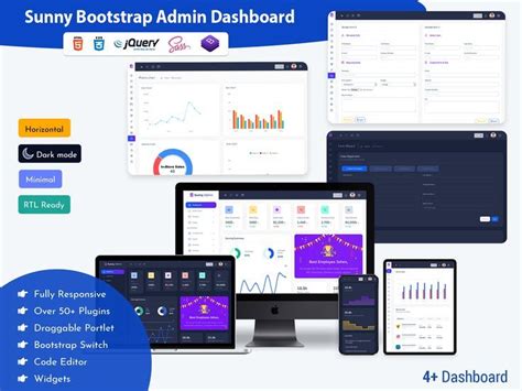 Sunny Bootstrap Admin Dashboard HTML Template Dashboard Template Html Templates Templates