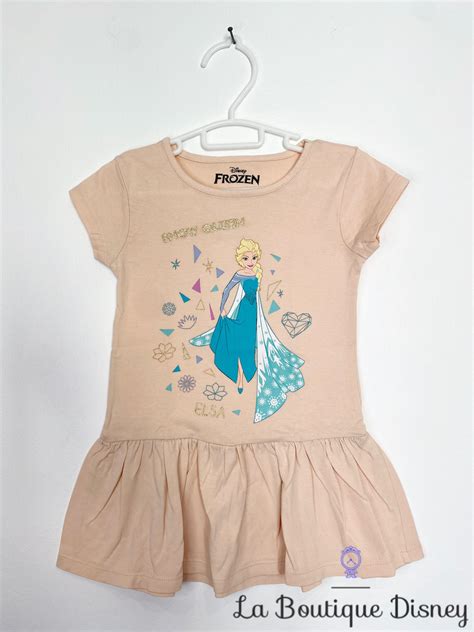 Robe Elsa La Reine Des Neiges Disney Frozen Taille 2 3 Ans Saumon Snow Queen Vêtements Bébés 0