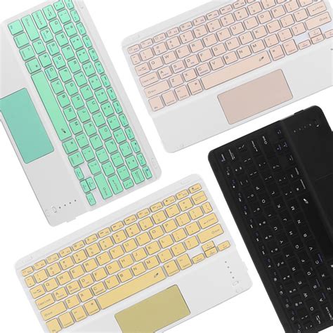 Wireless Keyboard With Touchpad Silent Bluetooth Touch Keyboard