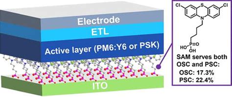 用于高效钙钛矿和有机太阳能电池的孔选择性自组装单层膜 Langmuir X Mol