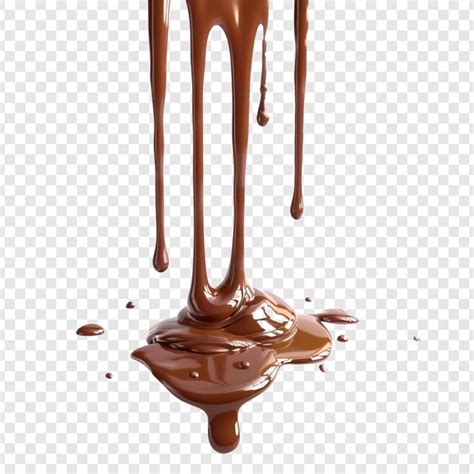 Dripping Chocolate Premium Ai Generated Psd