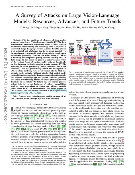 A Survey Of Attacks On Large Vision Language Models Resources Advances And Future Trends 智源社区论文