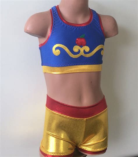 Snow White Dance Costume Snow White Inspired Cheerleading 2 Etsy