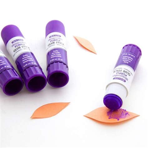 028 Oz 8g Washable Disappearing Purple Glue Stick 4pack 24 Packs