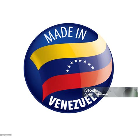Ilustración De Bandera De Venezuela Ilustración Vectorial Sobre Un