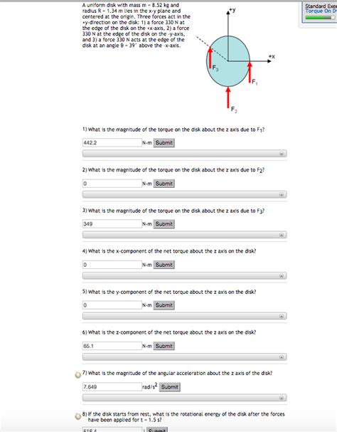 Solved A Uniform Disk With Mass M Kg And Radius R Chegg