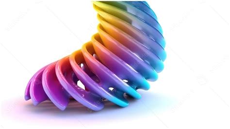 3d Rendered White With Multicolored Backbone Powerpoint Background For