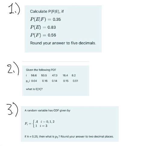 Solved Calculate P Fe If P Ef P E P F Chegg Com
