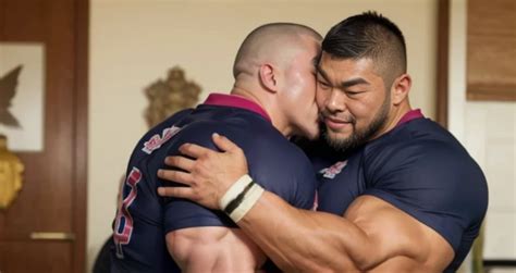 ハグ 1 4 キス 1 4 ラグビーのユニフォーム 1 4 寝室で 1 4 40代 日本人 中国人男性