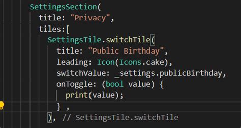 Switchtile Does Not Toggle · Issue 80 · Yako Devflutter Settings Ui