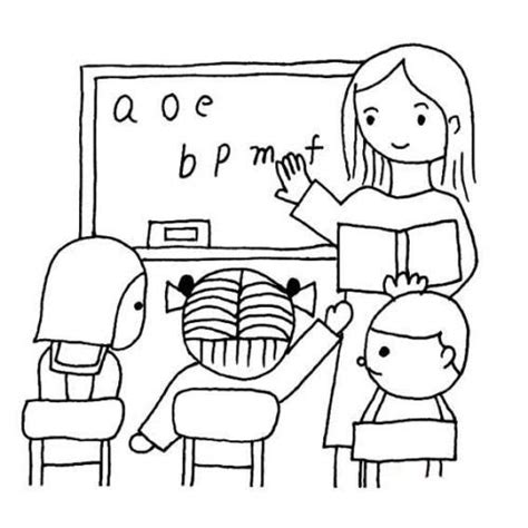教室同学对话简笔画 简笔画图片大全 蒲城教育文学网