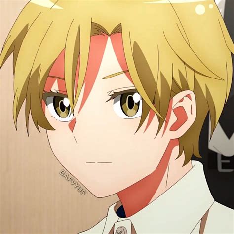 An Anime Character With Blonde Hair And Brown Eyes