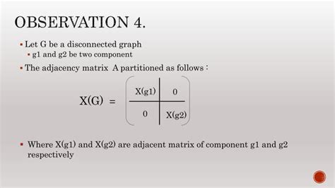 Matrix Representation Of Graph Pptx