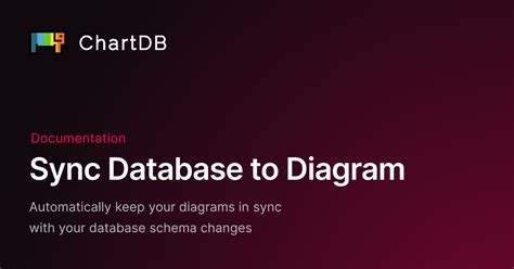 Sync Database To Diagram Chartdb
