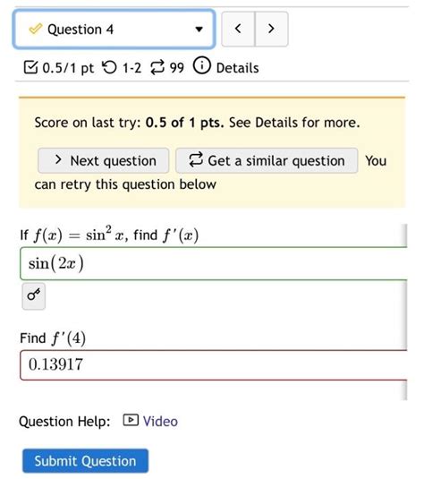 Solved Question 27 A B0 1 Pt 53 99 0 Details Let F X 2x