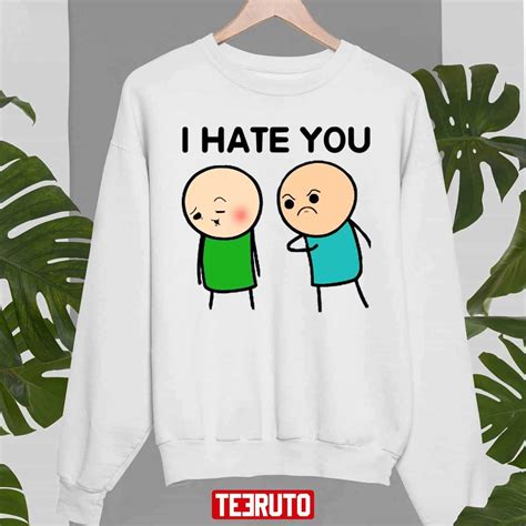 I Hate You Emoji Unisex Sweatshirt Teeruto