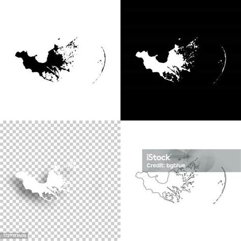 세인트 버나드 교구 루이지애나 디자인을 위한 지도 공백 흰색 및 검은색 배경 개체 그룹에 대한 스톡 벡터 아트 및 기타 이미지