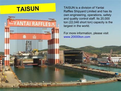 Assembly Of Ss Pantanal By Taisun The Largest Crane In The World Ppt