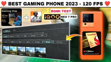 🔥iqoo Neo 7 Pro 120fps Bgmi Test With Fps Meter Youtube