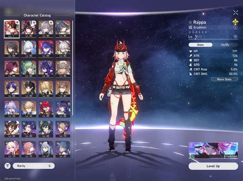 Tl70 Female 12 Char 7 Lc Rappa Lc Jingliu Lc Jing Yuan Lc