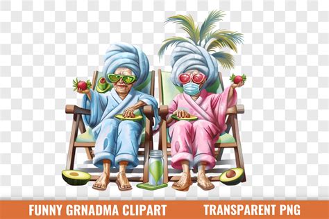Funny Old Ladies Clipart Graphic By Craftart · Creative Fabrica