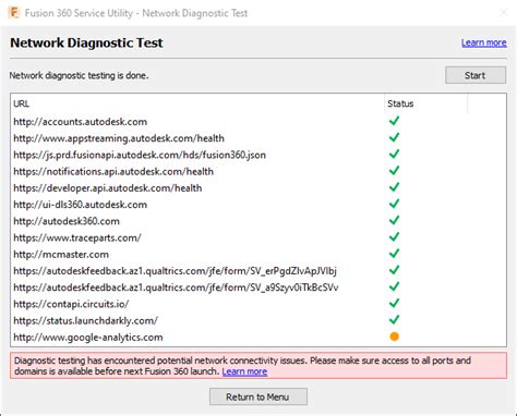 Overview Of Network Diagnostic Test Command From Fusion Service Utility