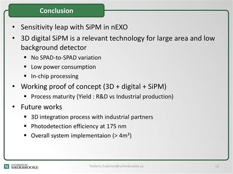 3D digital SiPM for nEXO Frédéric Vachon ppt download