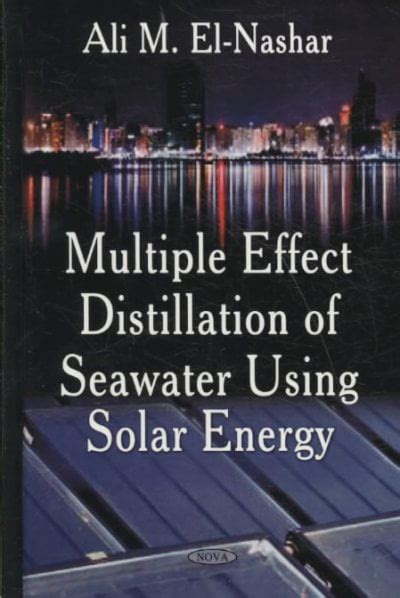 Pre Owned Multiple Effect Distillation Of Seawater Using Solar Energy